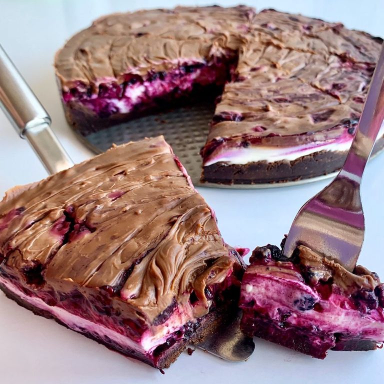 Nepečená čučoriedková torta - receptar.online